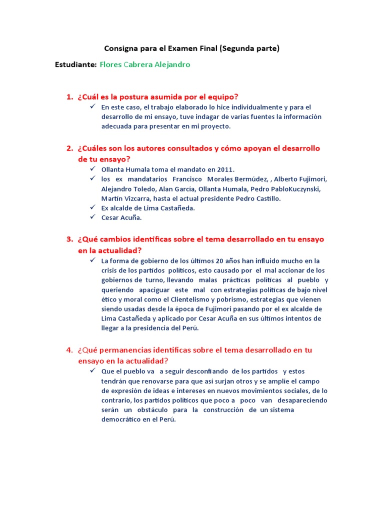 Examen Final Parte 2 | PDF