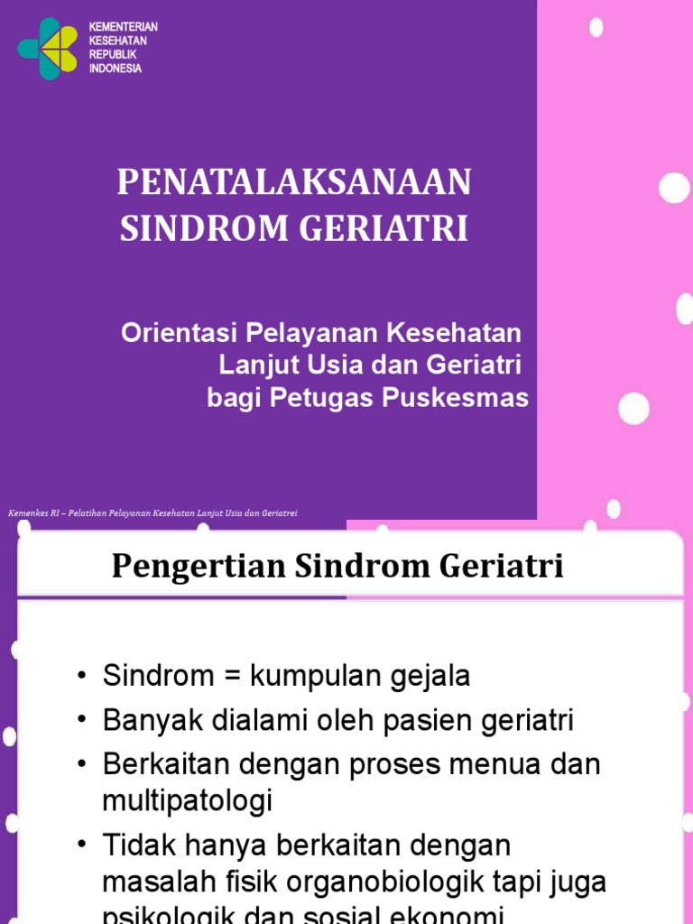 Sindrom Geriatri | PDF