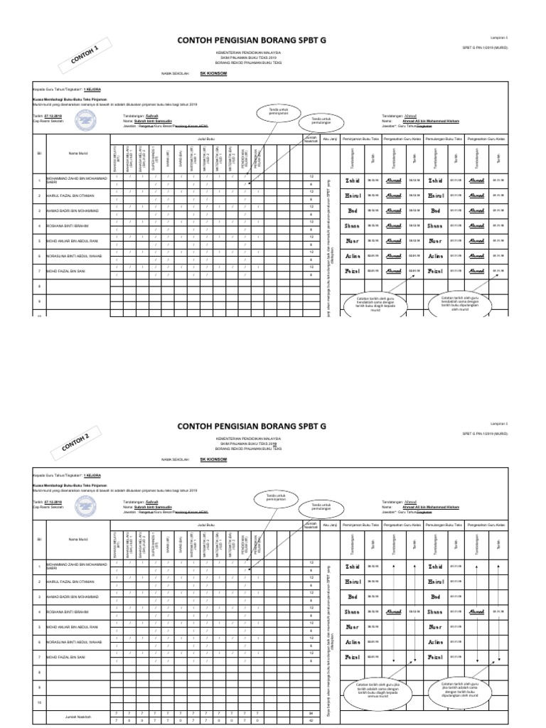 Borang G 3 Uia 2022 | PDF