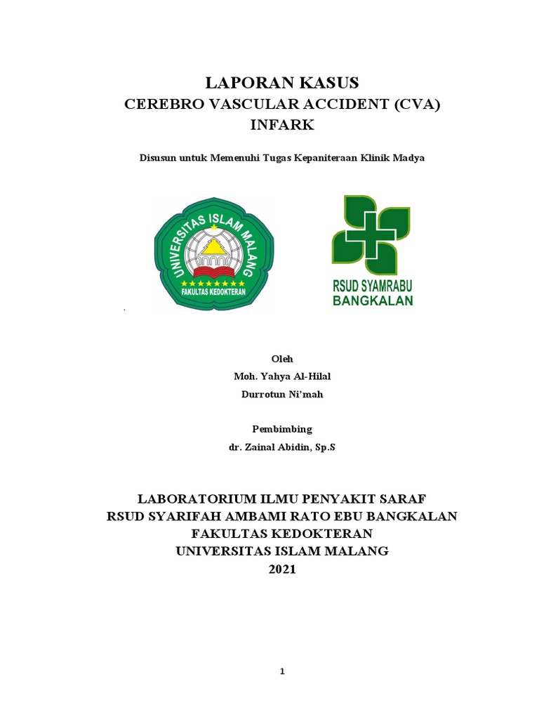 Laporan Kasus Stroke Iskemik Infark | PDF