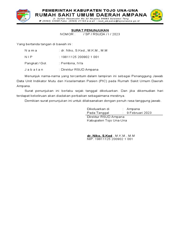 Surat Penunjukan | PDF