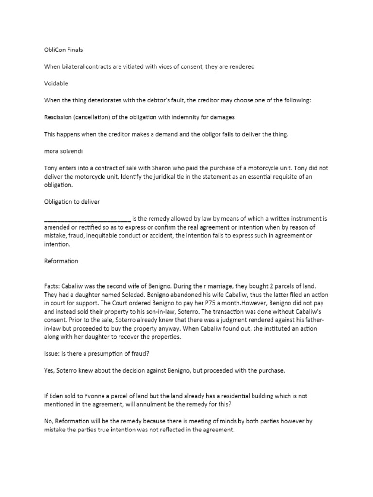 Oblicon Mid To Finals | PDF