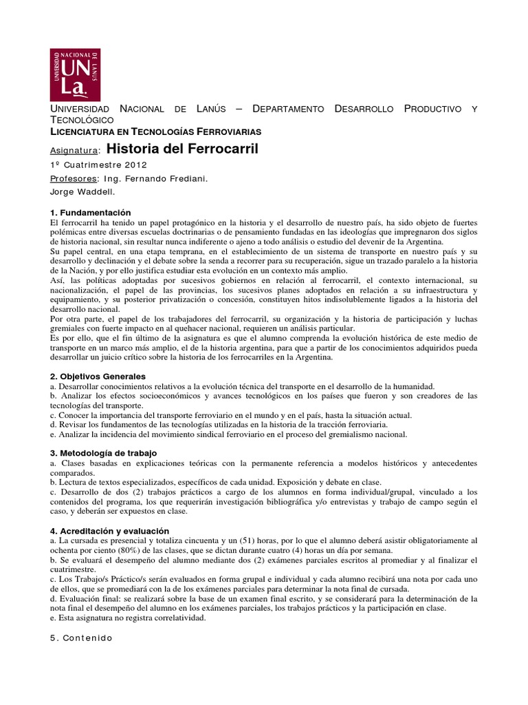 03 Hist FFCC | PDF | Transporte ferroviario | Transporte