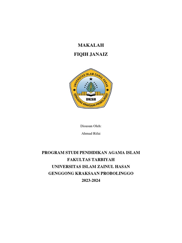 Fiqih Janaiz: Panduan Perawatan Jenazah | PDF