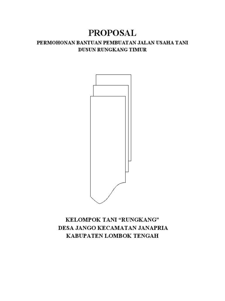 Proposal Jalan Usaha Tani | PDF
