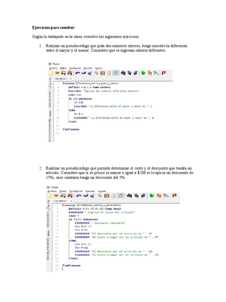 Tarea Algoritmos Semana 7 | PDF