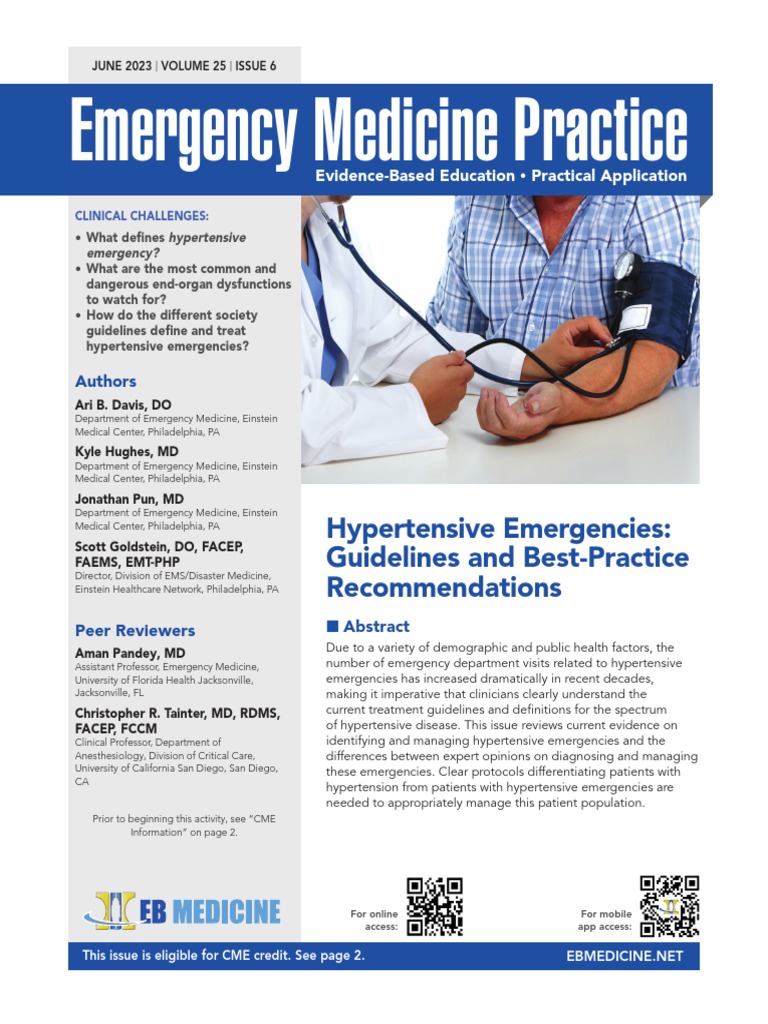 Hypertensive Emergencies | PDF | Hypertension | Blood Pressure