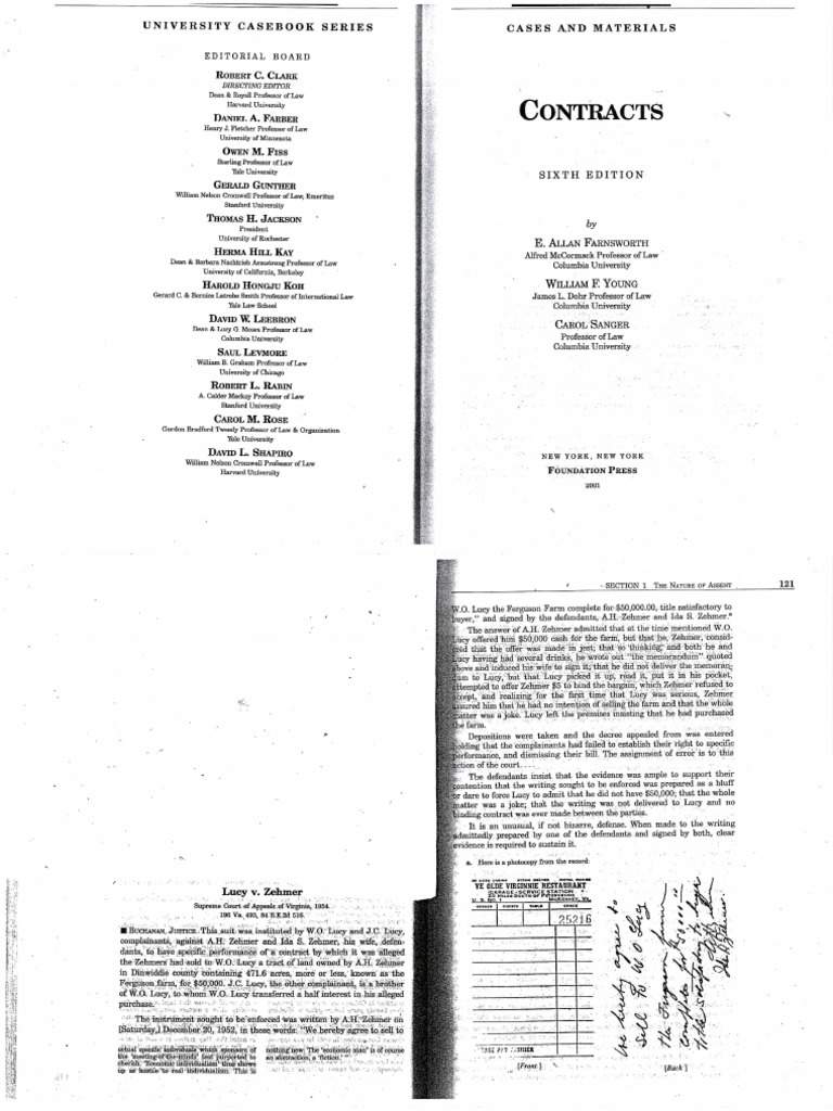 Caso Lucy v. Zehmer | PDF