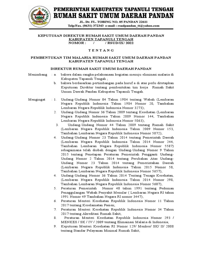 SK Komite Etik | PDF | Kesehatan Holistik | Sains & Matematika