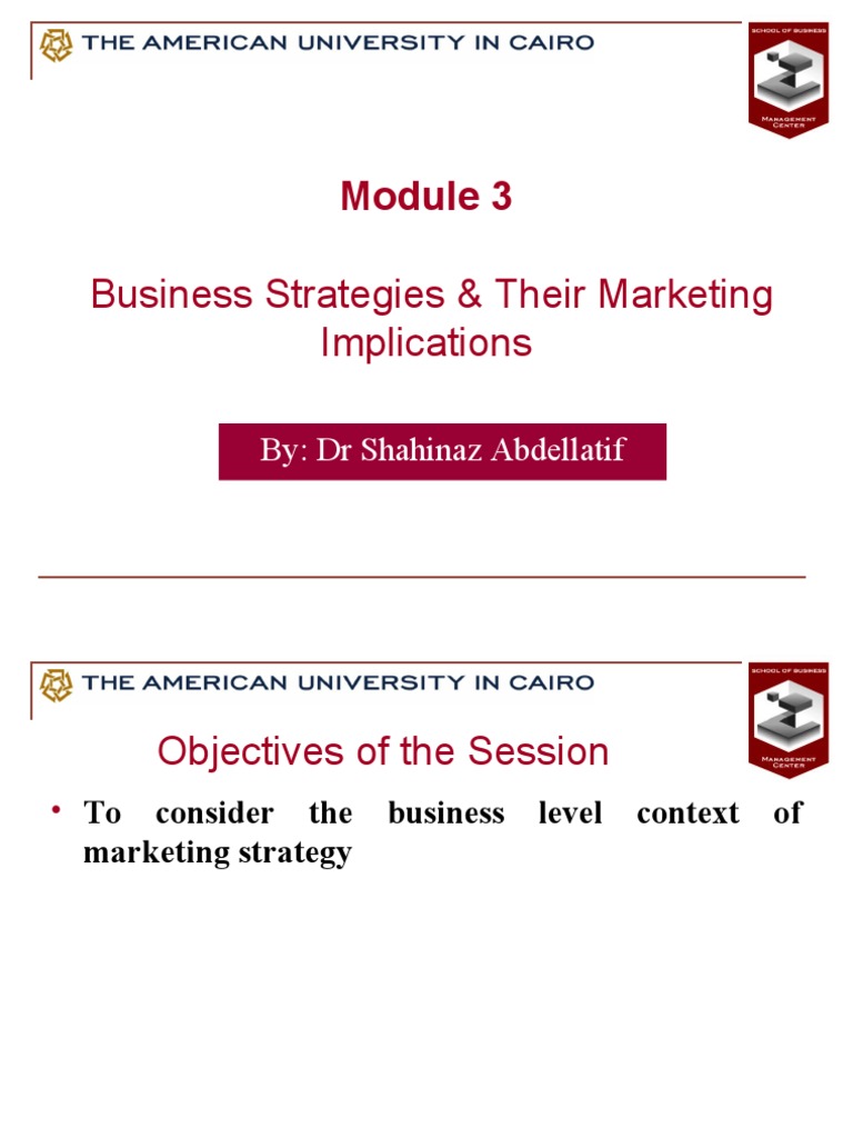 Marketing Module 3 Amended | PDF | Strategic Management | Marketing