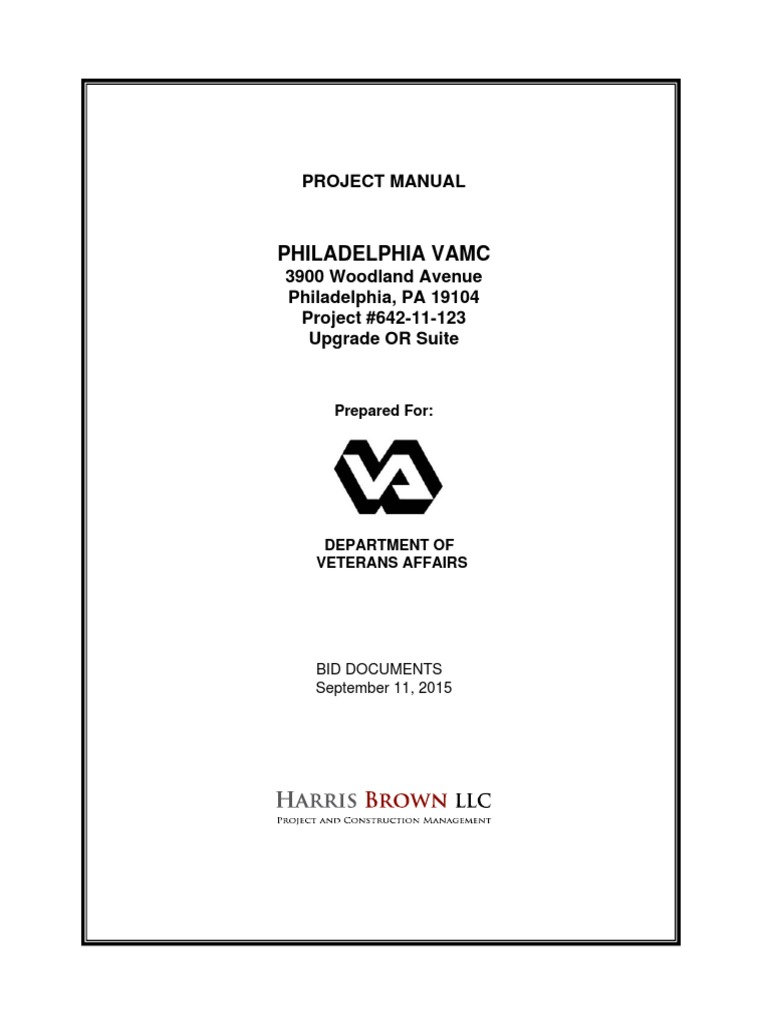 Philadelphia VAMC OR Suite Upgrade Manual | PDF | Fire Safety | Dust