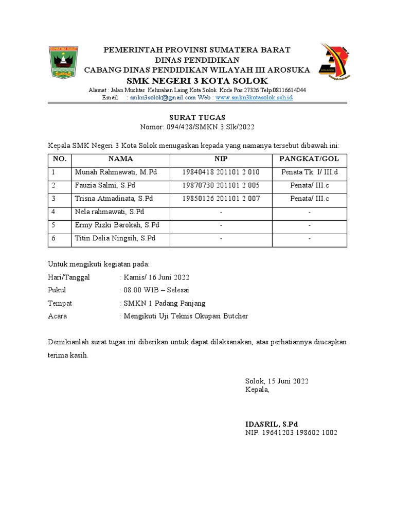 Sppd Ukk Pdg Pjg | PDF