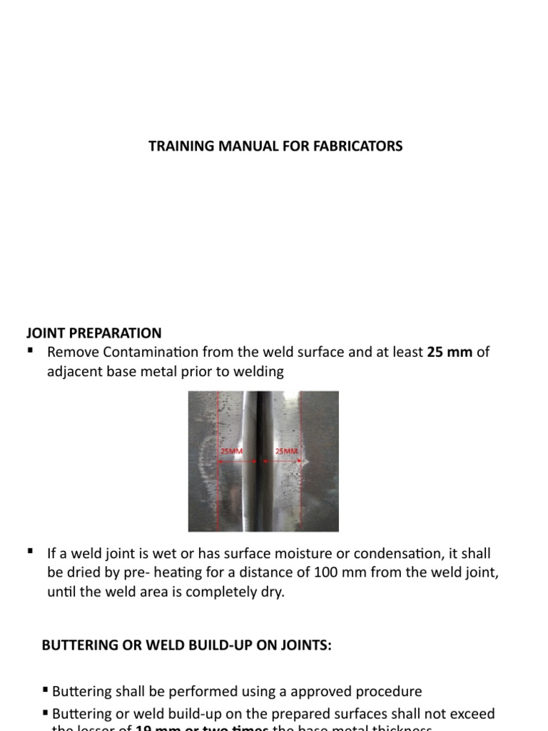 Training Manual-Fabricator | PDF | Construction | Welding