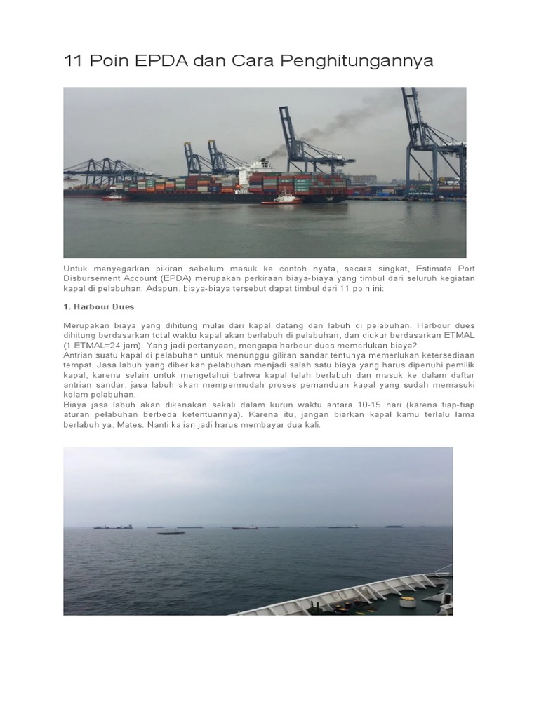 11 Poin EPDA Dan Cara Penghitungannya | PDF | Bisnis