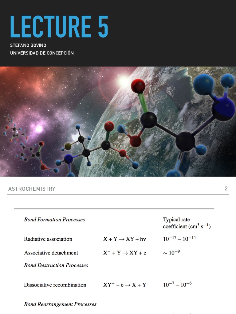 Photochemistry in Astrochemistry Lecture | PDF | Cosmic Ray | Interstellar Medium
