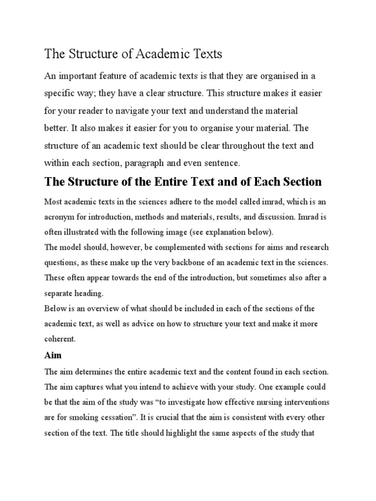 Academic Writing Structure Guide | PDF | Paragraph | Thesis
