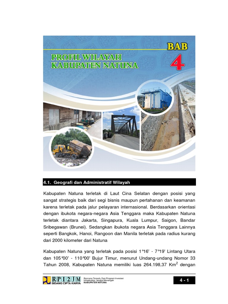 Profil Kabupaten Natuna (RPI2JM Natuna) | PDF