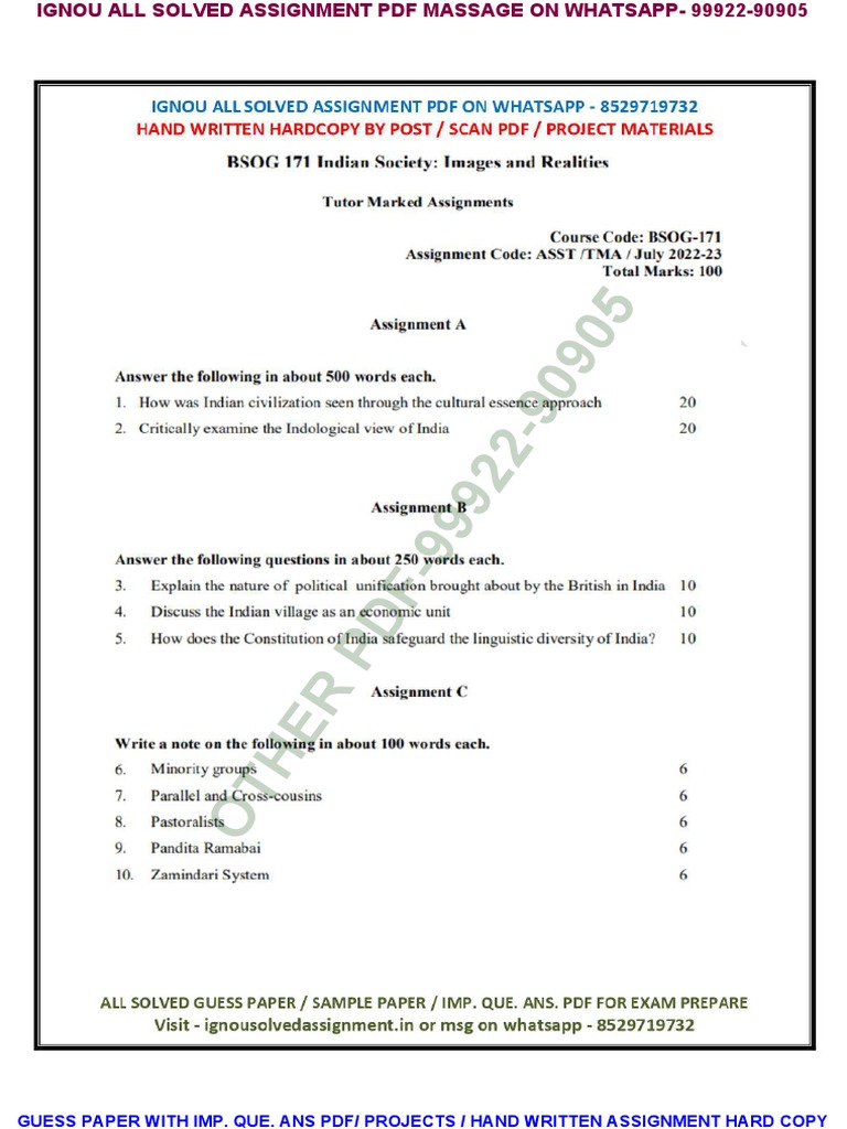 Bsog 171 em 2022 23 | PDF