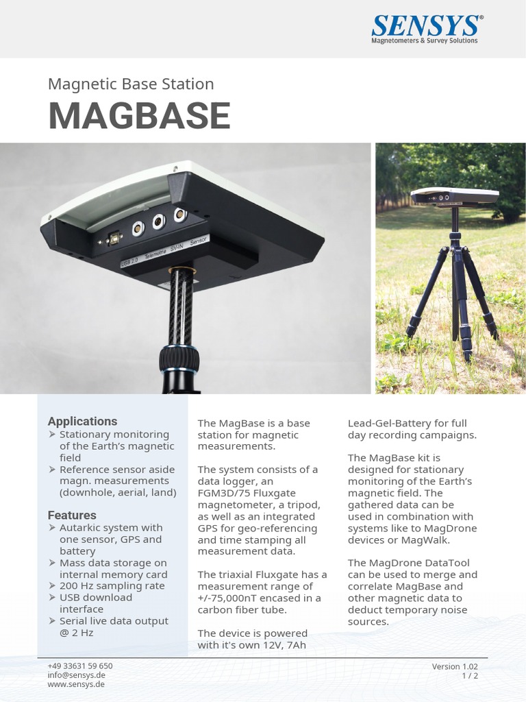 PI MagBase EN | PDF | Magnetometer | Computer Engineering