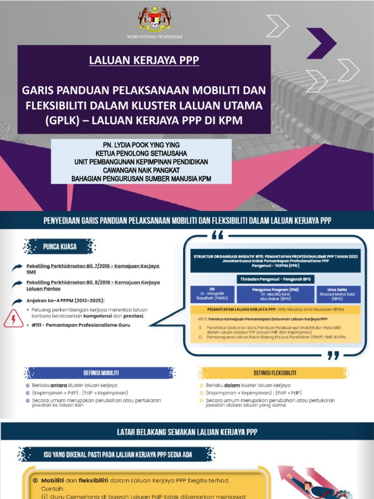 Slide GPLK Laluan Kerjaya PPP 2023 For HRMC Presentation in Thistle Hotel 23-24 Jun 2023 | PDF