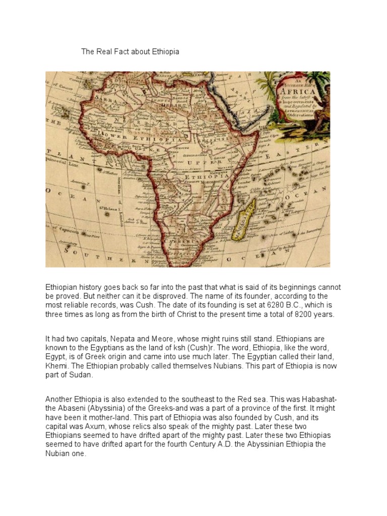 The Real Fact About Ethiopia | PDF | Ethiopia | Africa
