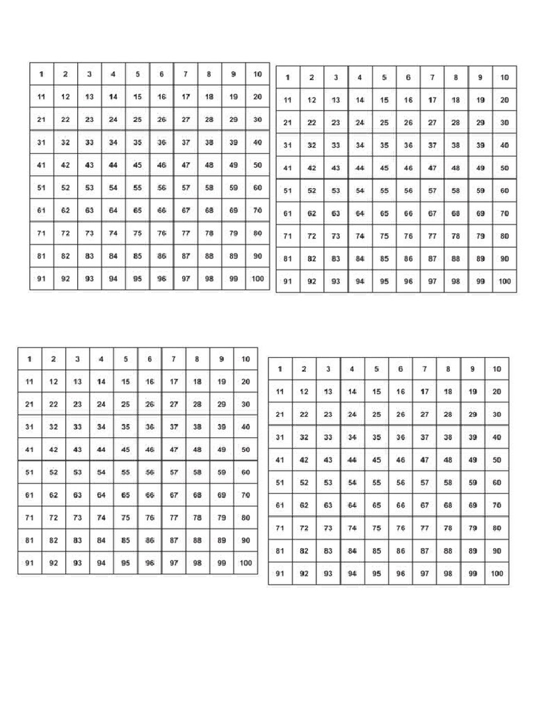 100 Square | PDF