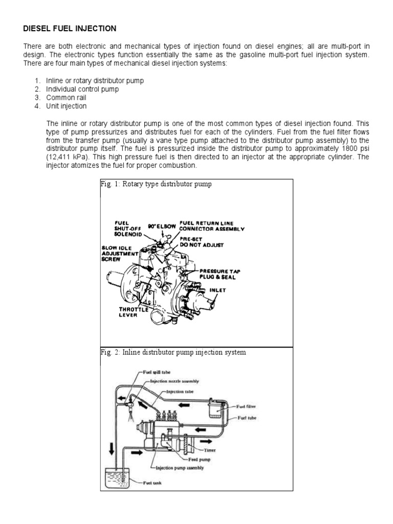 Diesel Fuel Injection | PDF | Fuel Injection | Diesel Engine