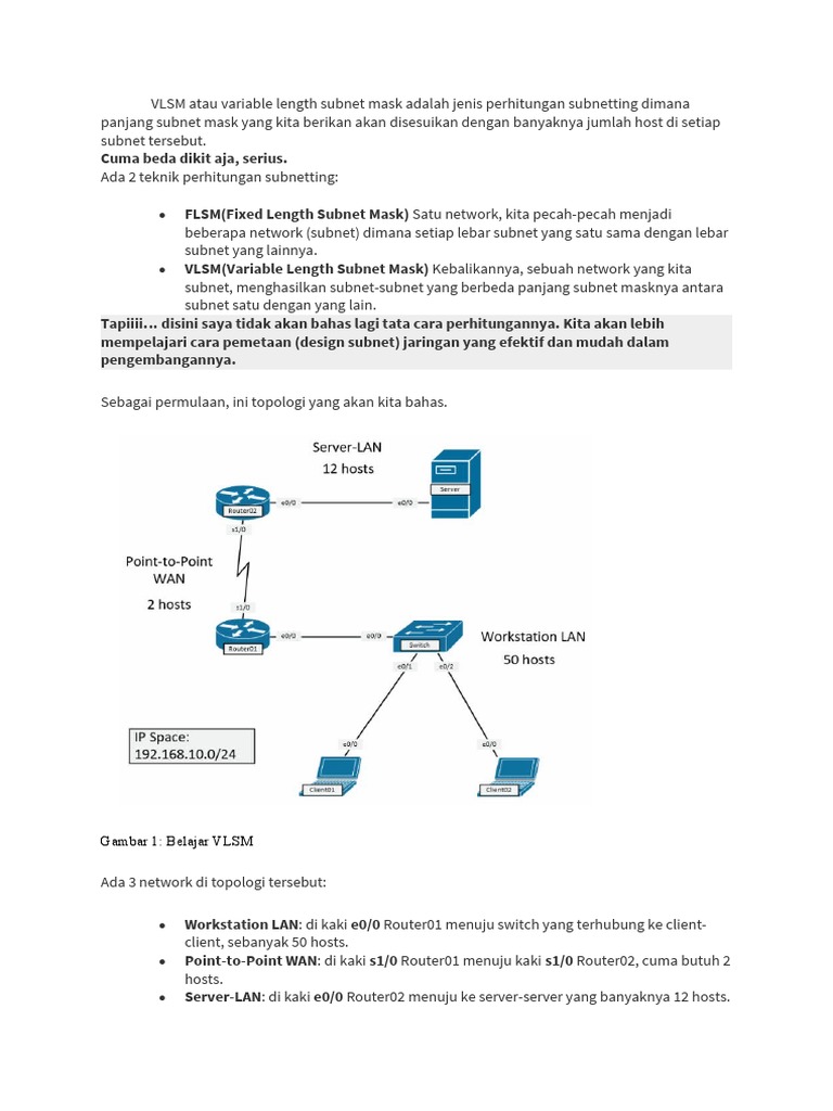 VLSM Dan FLSM IPv4 | PDF