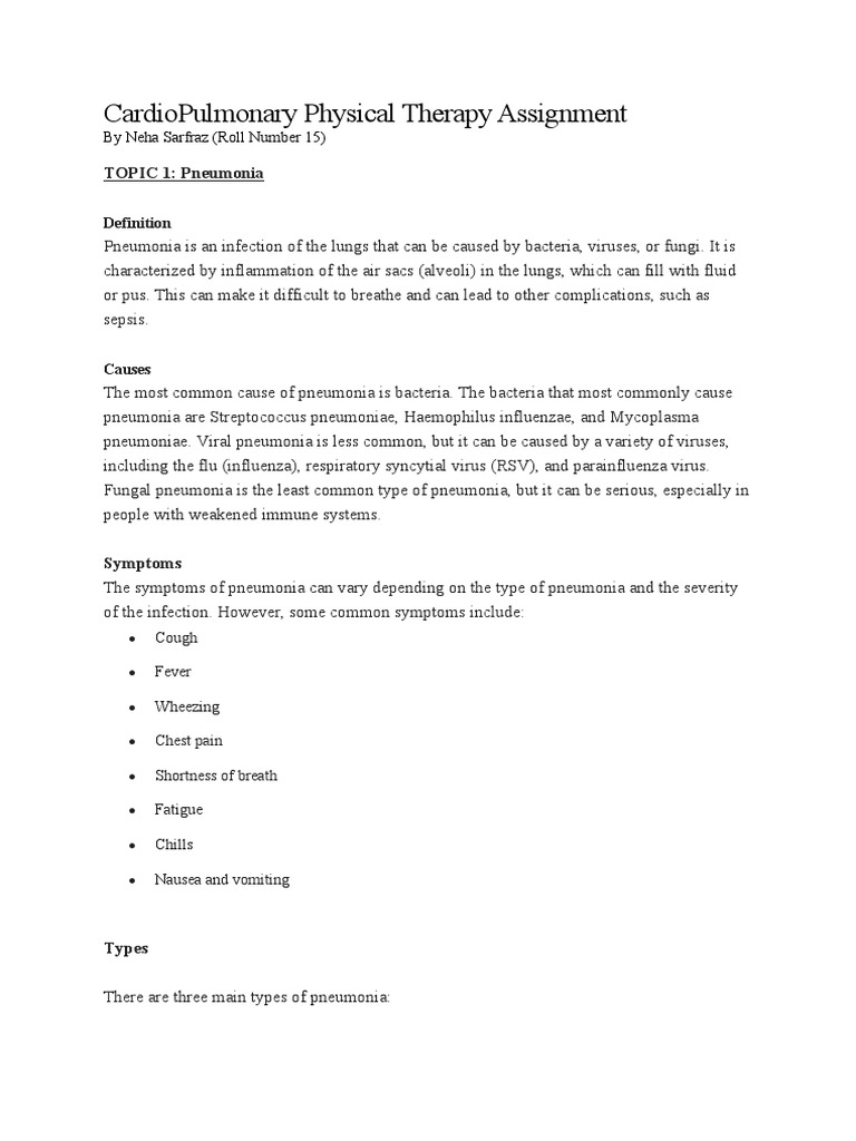 Cardio Assignment | Download Free PDF | Pneumonia | Influenza Cardio Assignment | Download Free PDF | Pneumonia | Influenza
