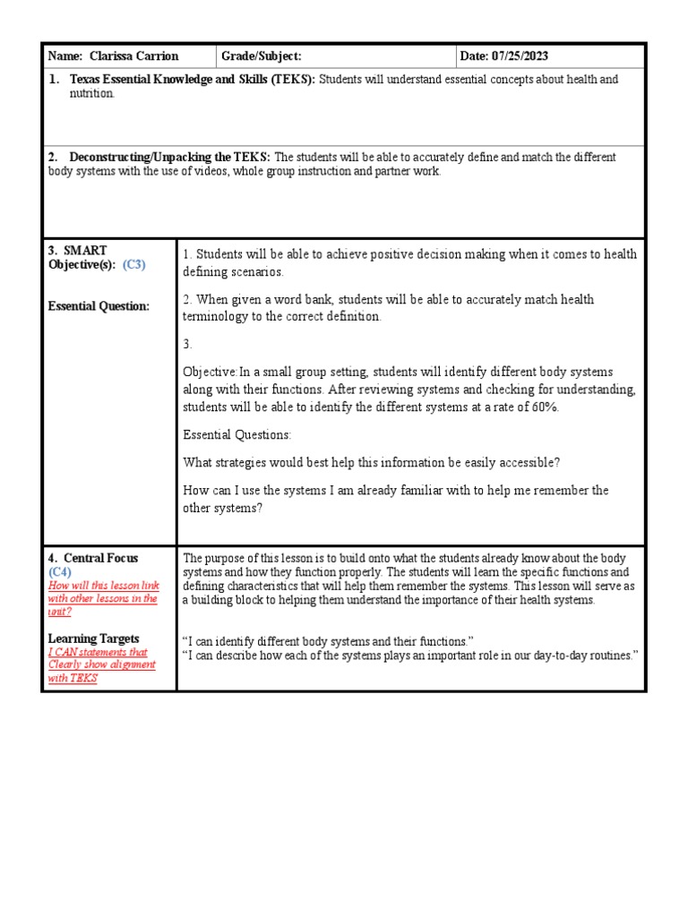 Edtpa Lesson Plan Guide 2 | PDF | Communication | Linguistics