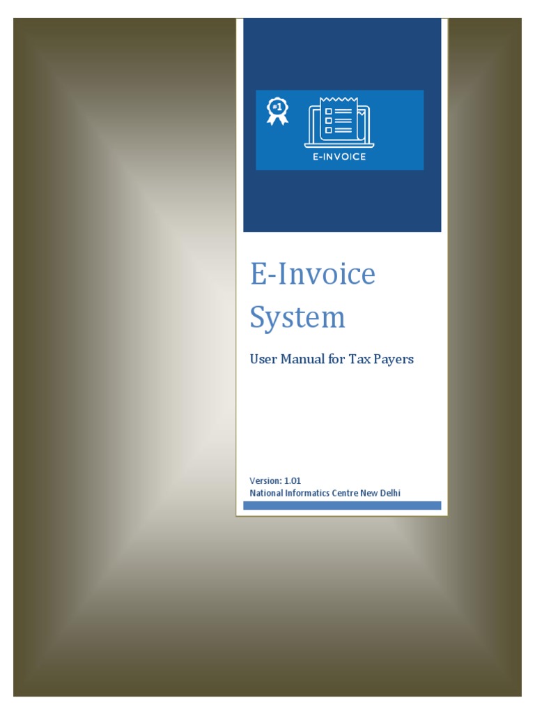 EINVOICE UserManual Web | PDF | Invoice | Qr Code