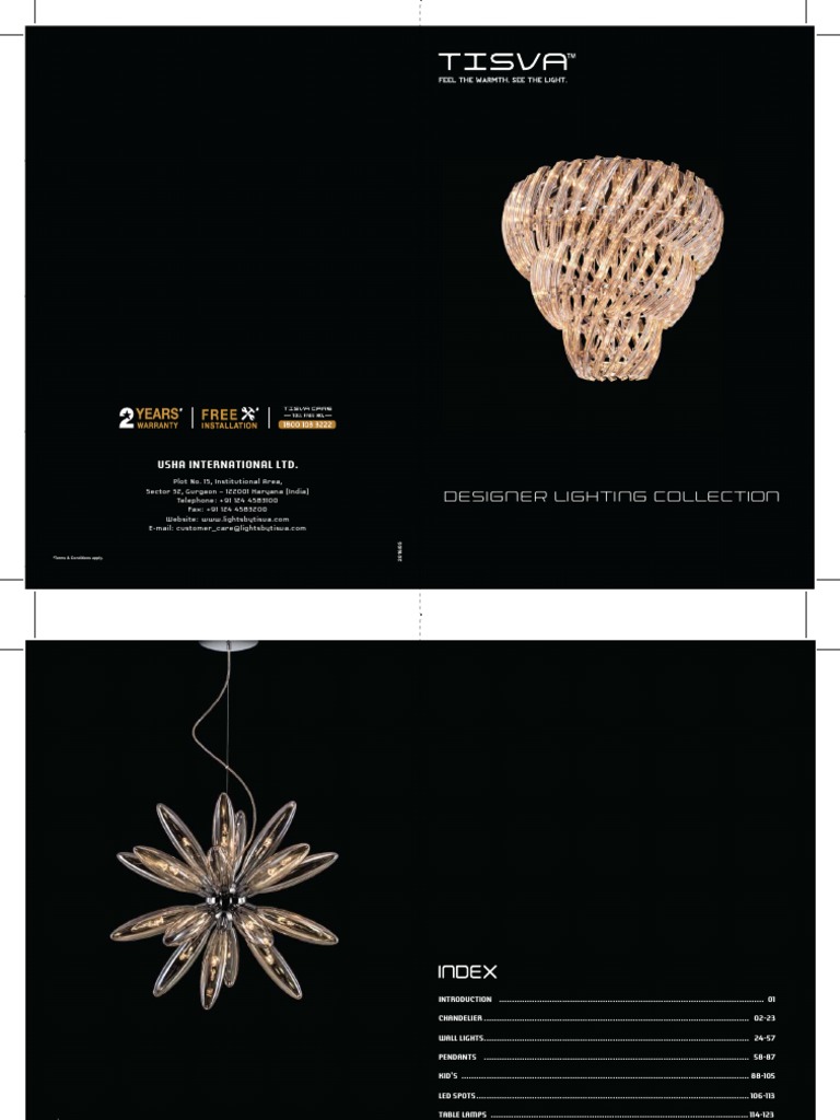Tisva Designer Lighting Collection 2016 | PDF | Lighting | Compact ...