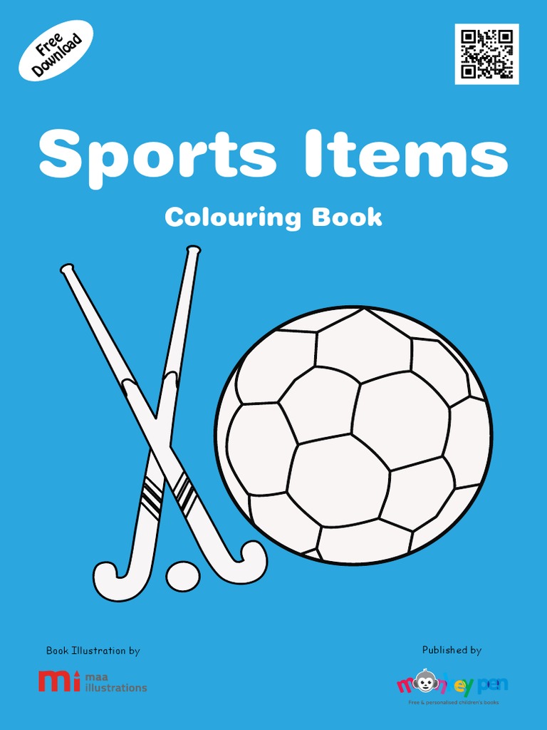 Free Sports Coloring Book for Kids | PDF