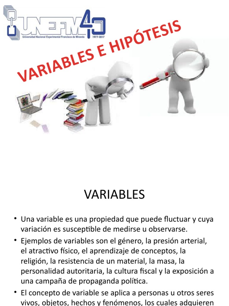 HIPOTESIS Y VARIABLES DE INVESTIGACIÓN | PDF | Hipótesis | Método ...