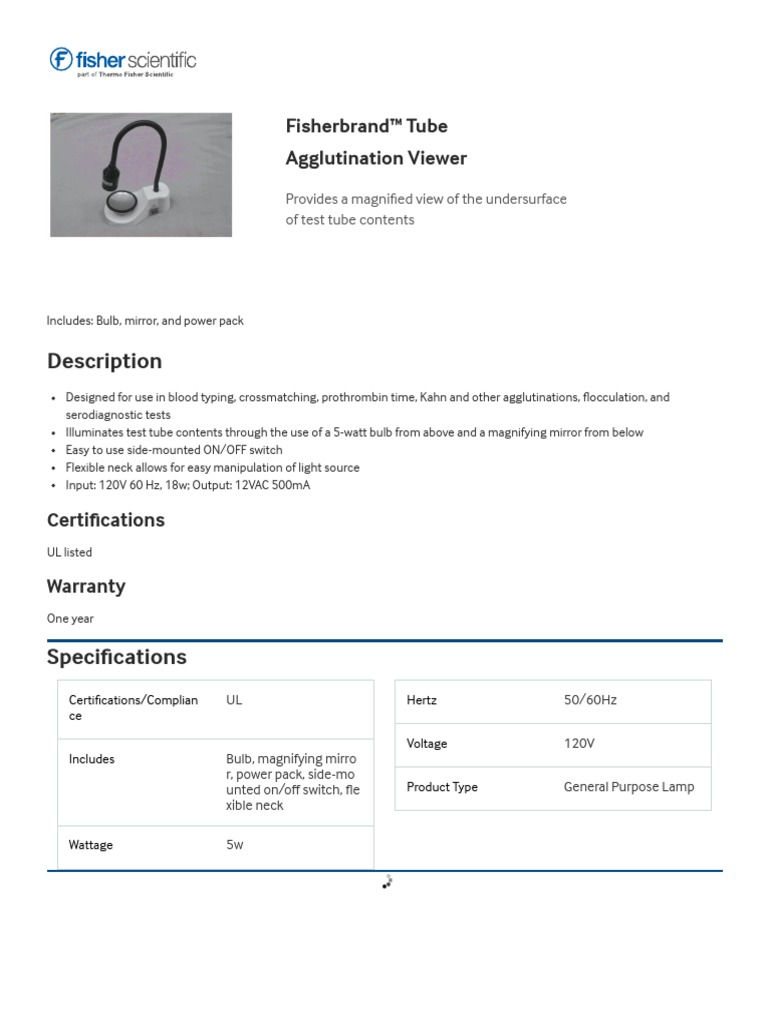 Agglutination Viewer-Fisher Scientific | PDF