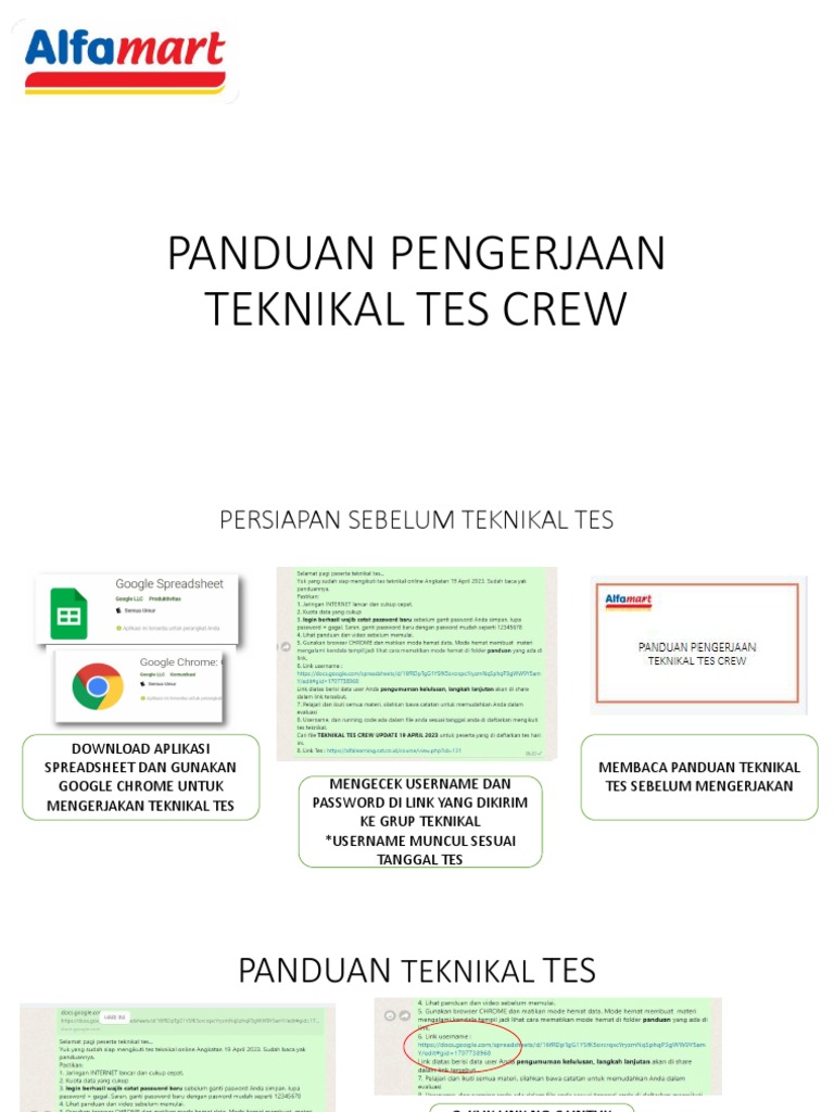 Panduan Teknikal Tes Crew | PDF