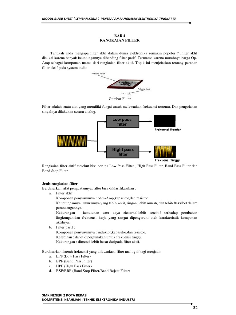 Filter Aktif dalam Elektronika | PDF | Komputer | Teknologi & Rekayasa