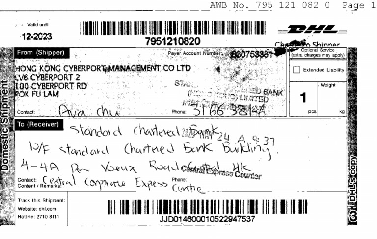 DHL_HAWB_7951210820_awb | PDF
