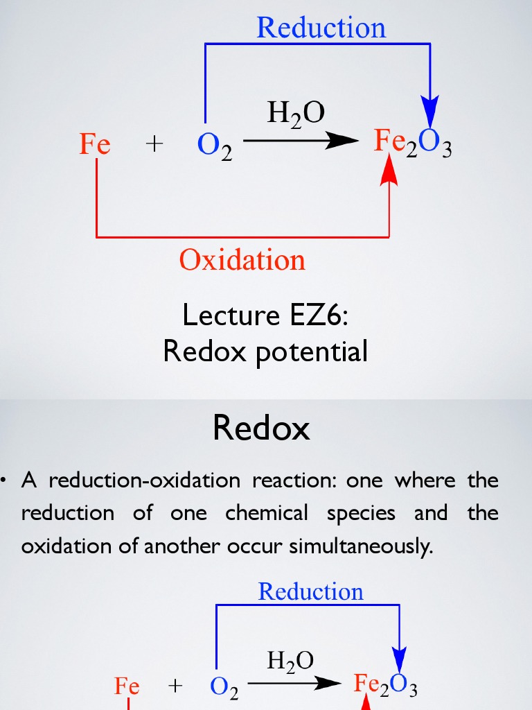 Lecture EZ6: Redox Potential | Download Free PDF | Redox | Cofactor ...
