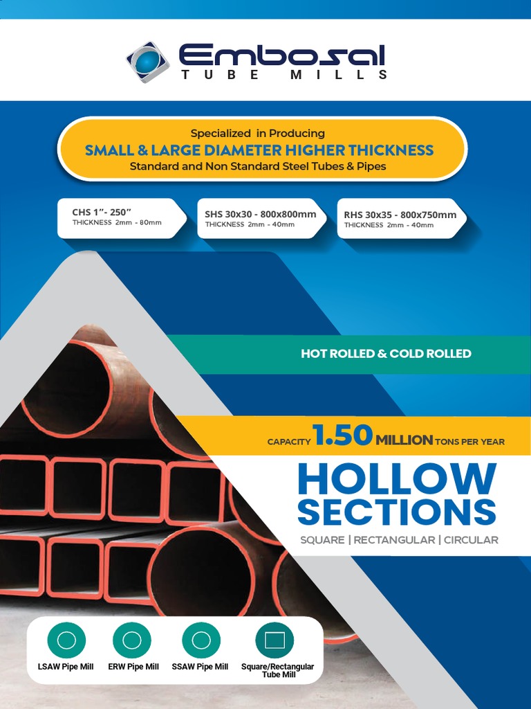 Embosal Tube Mills Overview | PDF | Pipe (Fluid Conveyance) | Welding