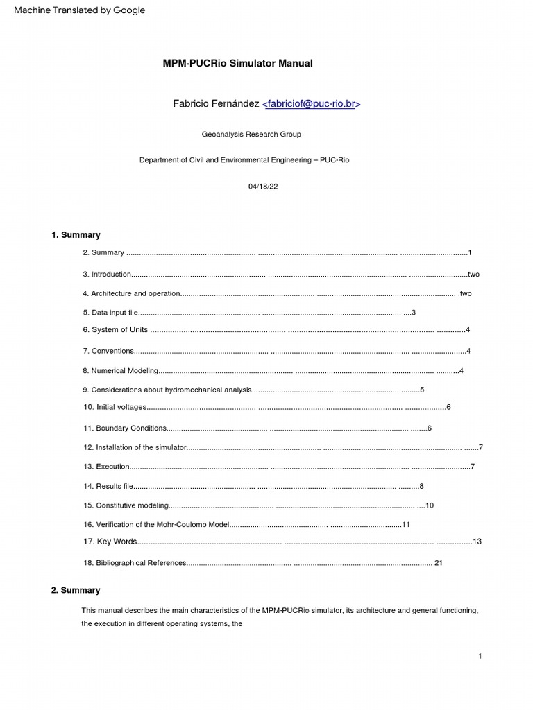 Manual MPM PUCRio en | PDF | Continuum Mechanics | Command Line Interface