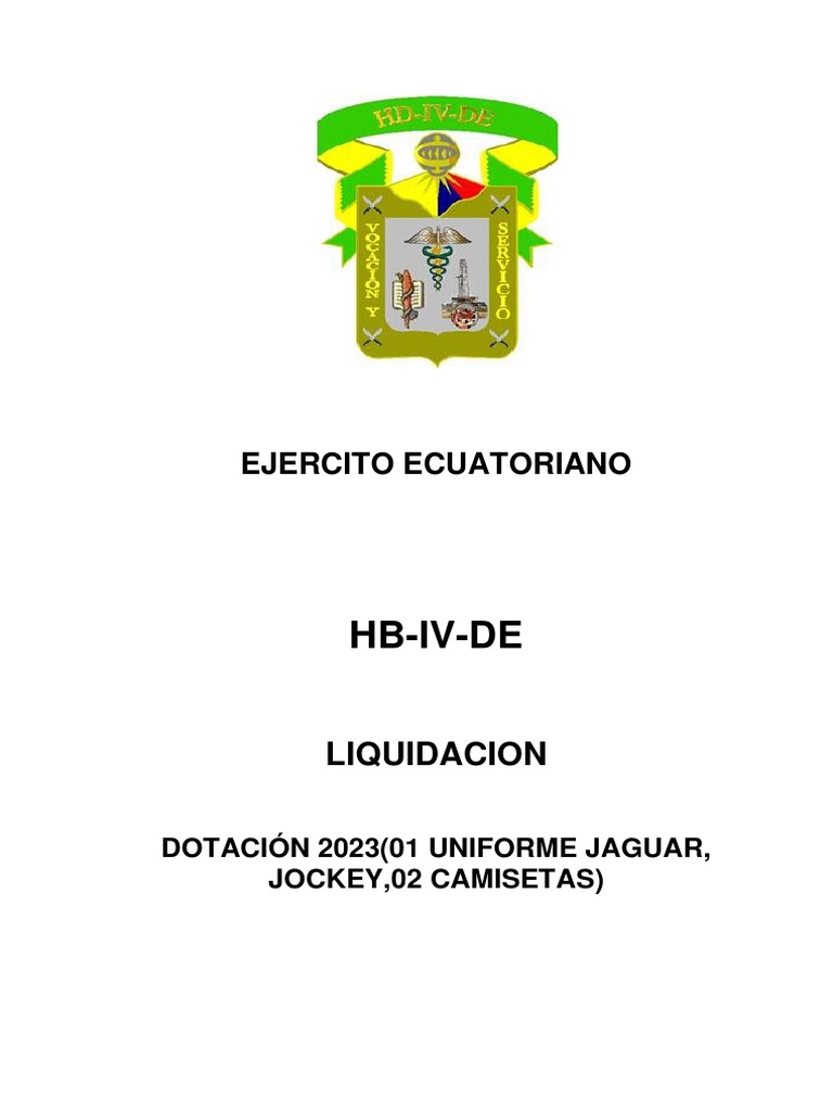 Liquidacion Dotacion HB19 | PDF