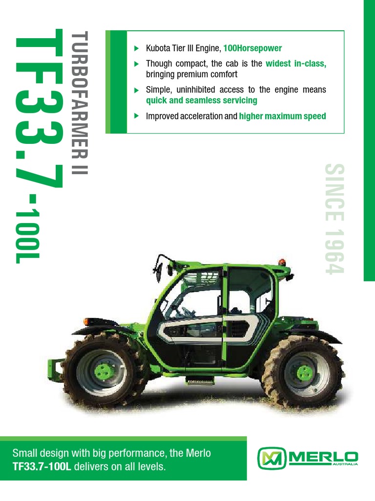 Merlo TF33 7 | PDF | Truck | Crane (Machine)