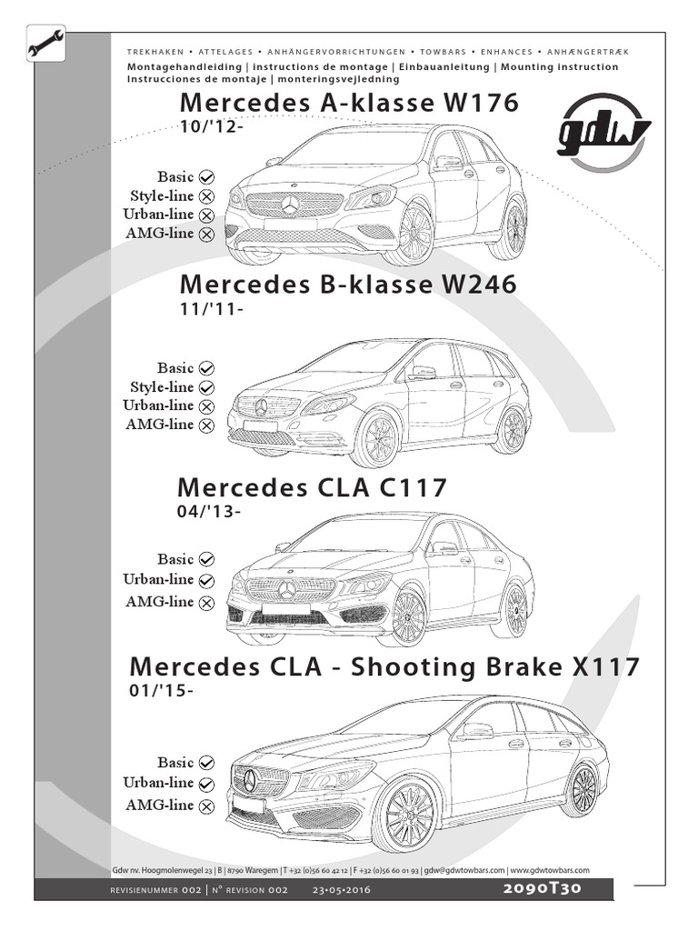 Mercedes A-Klasse W176: Basic Style-Line Urban-Line AMG-line | PDF