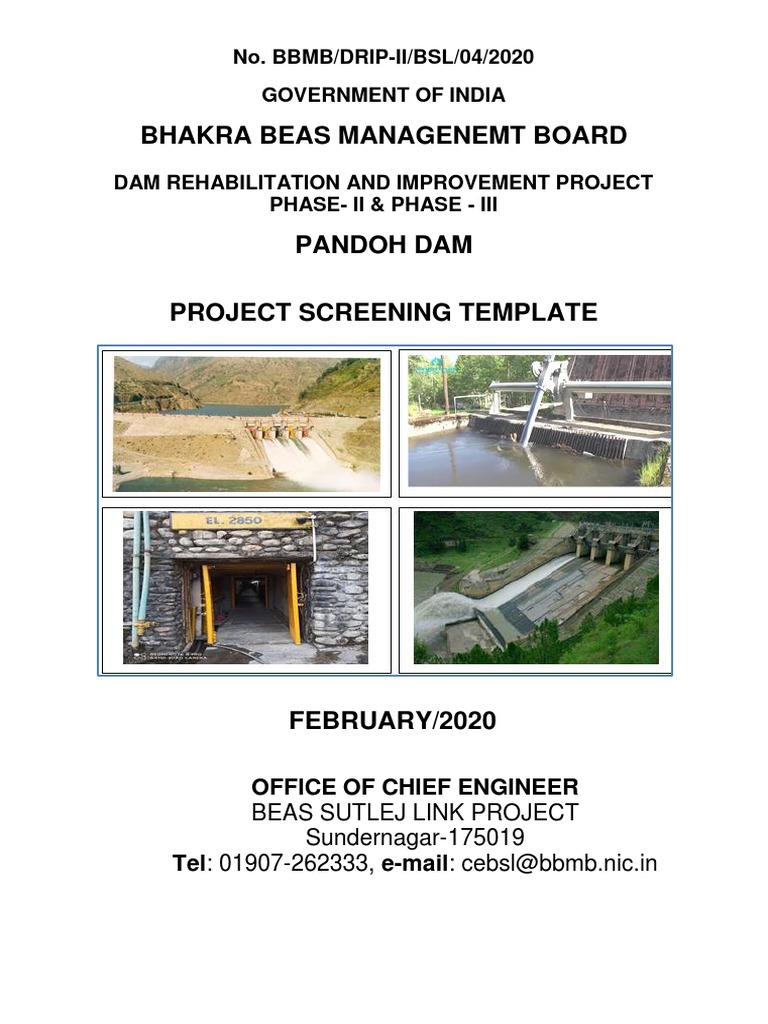 Pandoh Dam Rehabilitation Project Overview | PDF | Spillway | Dam