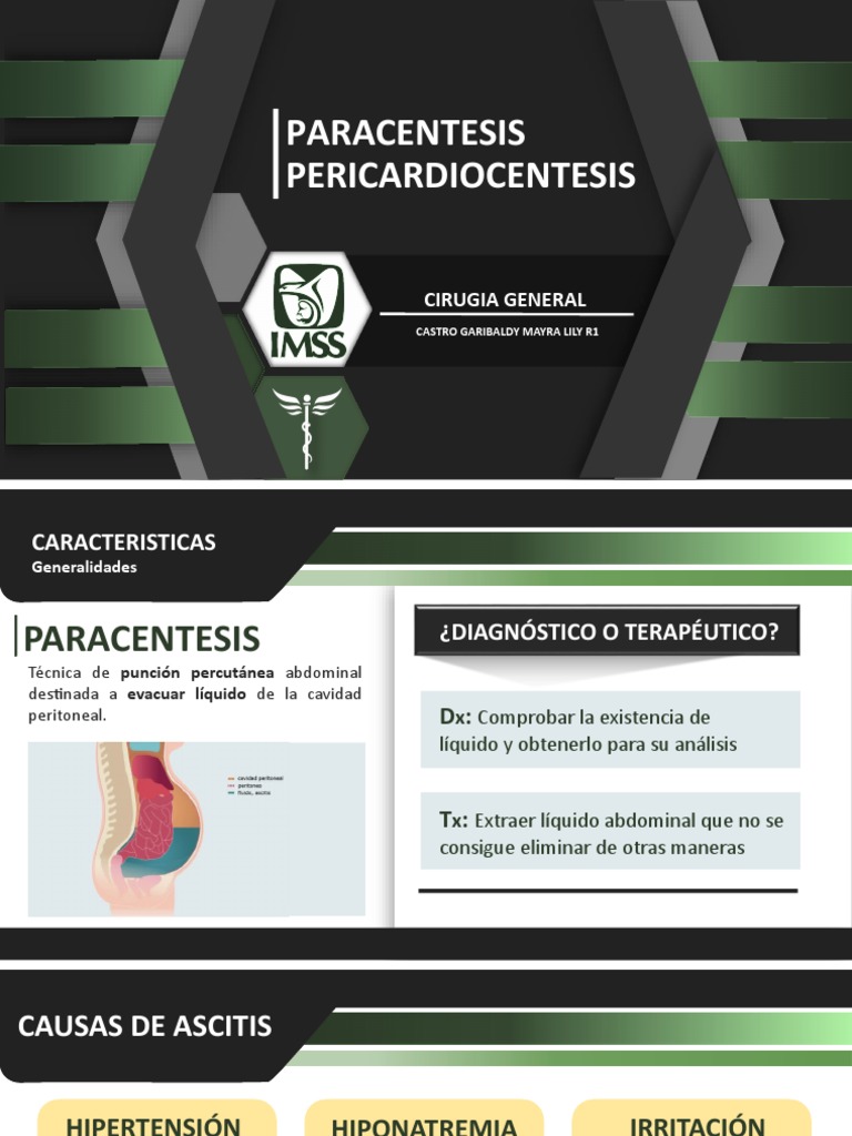 Técnica de Paracentesis Abdominal | PDF | Enfermedades y trastornos ...