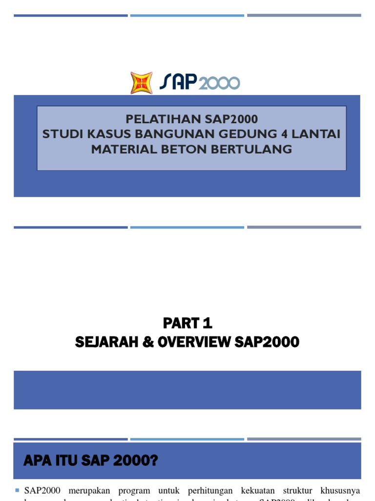 Sap2000 Gedung 4 Lantai | PDF