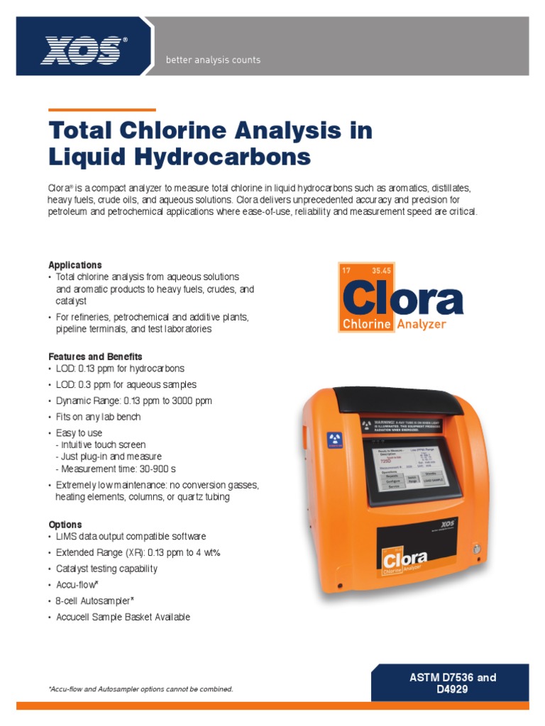 Clora DataSheet - Ext.1.30.18 | PDF | Petroleum | Fluorescence