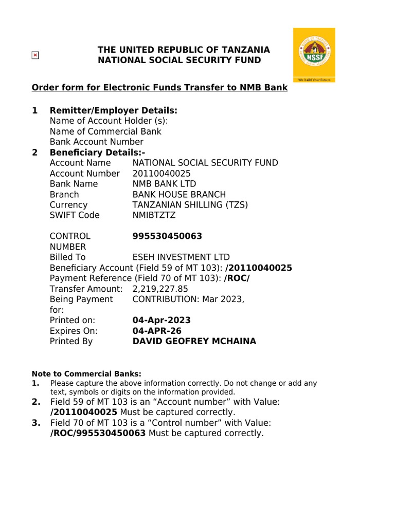 NMB 1014794 Payment Order Form 04-Apr-2023 - 0440pm | PDF