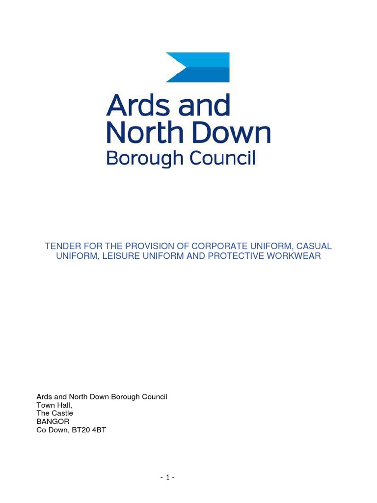 Document A - Tender For Uniforms Ver 2 | PDF | Java Script | Procurement